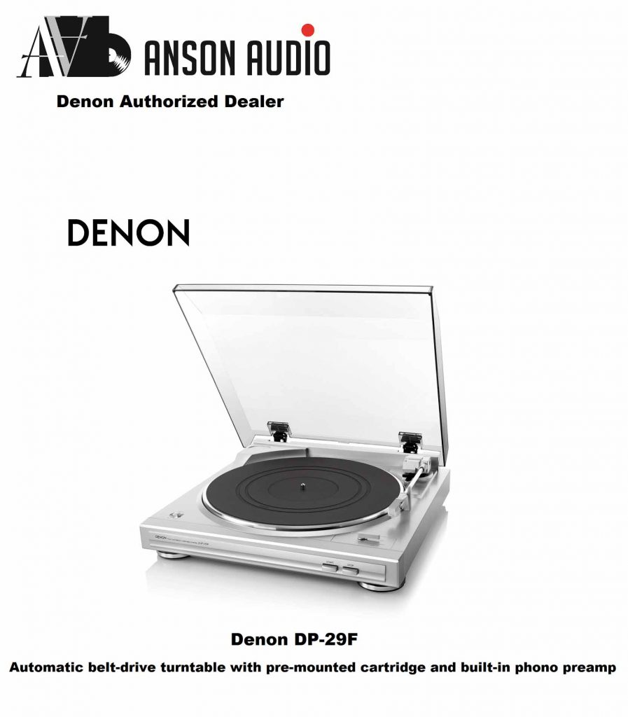 Denon DP-29F Automatic belt-drive turntable with pre-mounted cartridge ...
